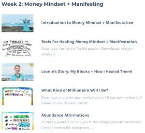 Money, Manifesting + Multiple Streams of Income - Leonie Dawson | Goals ...