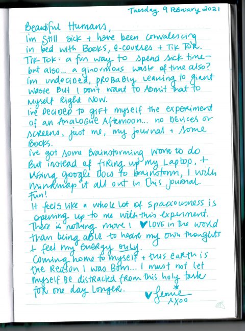 Daily Writing: Analogue Afternoon - Leonie Dawson | Goals, Marketing ...